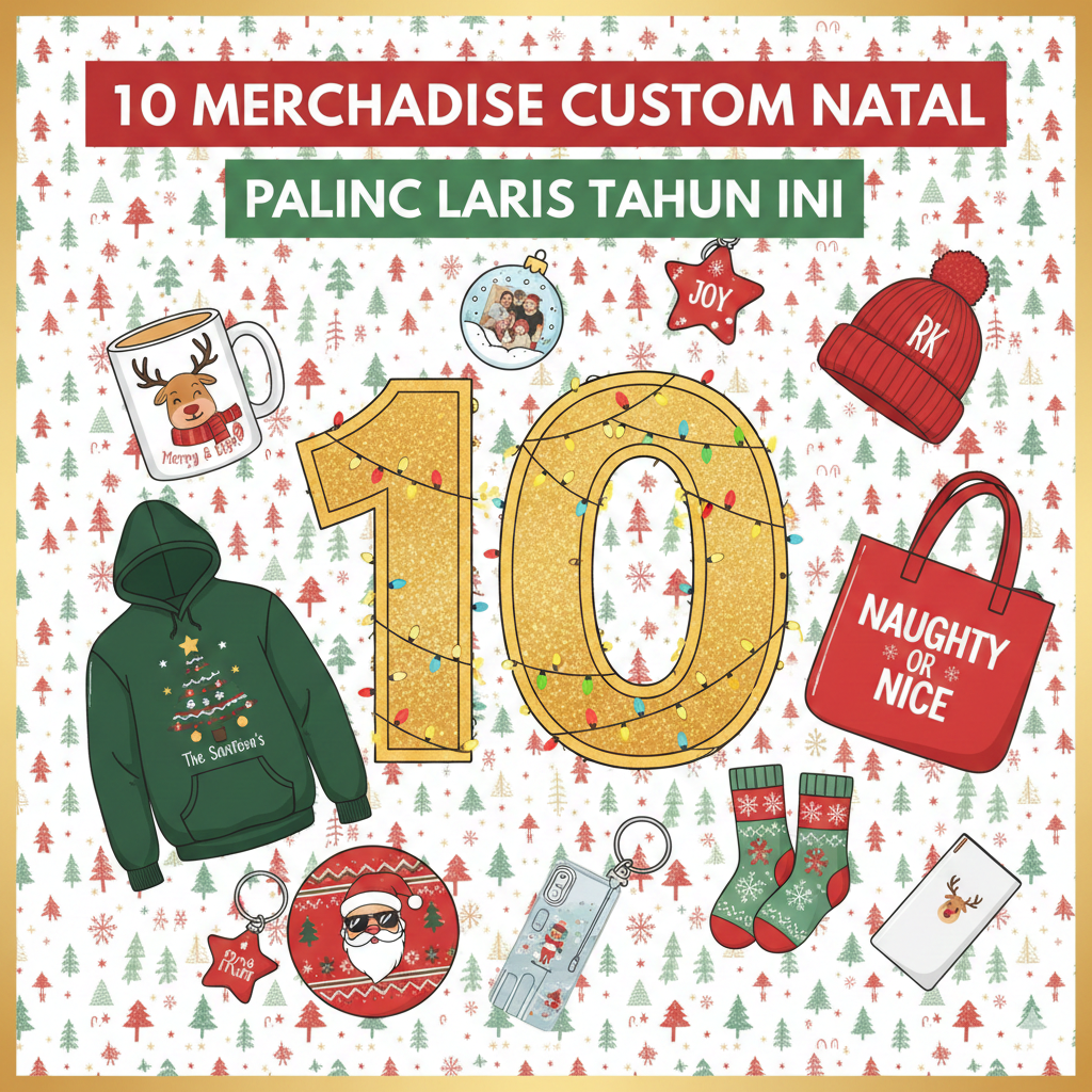 10 Merchandise Custom Natal Paling Laris Tahun Ini - SABLONERS.ID